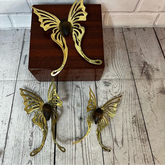 Homco | Wall Decor | Vintage Homco Home Interiors 3 Pc Brass Gold ...